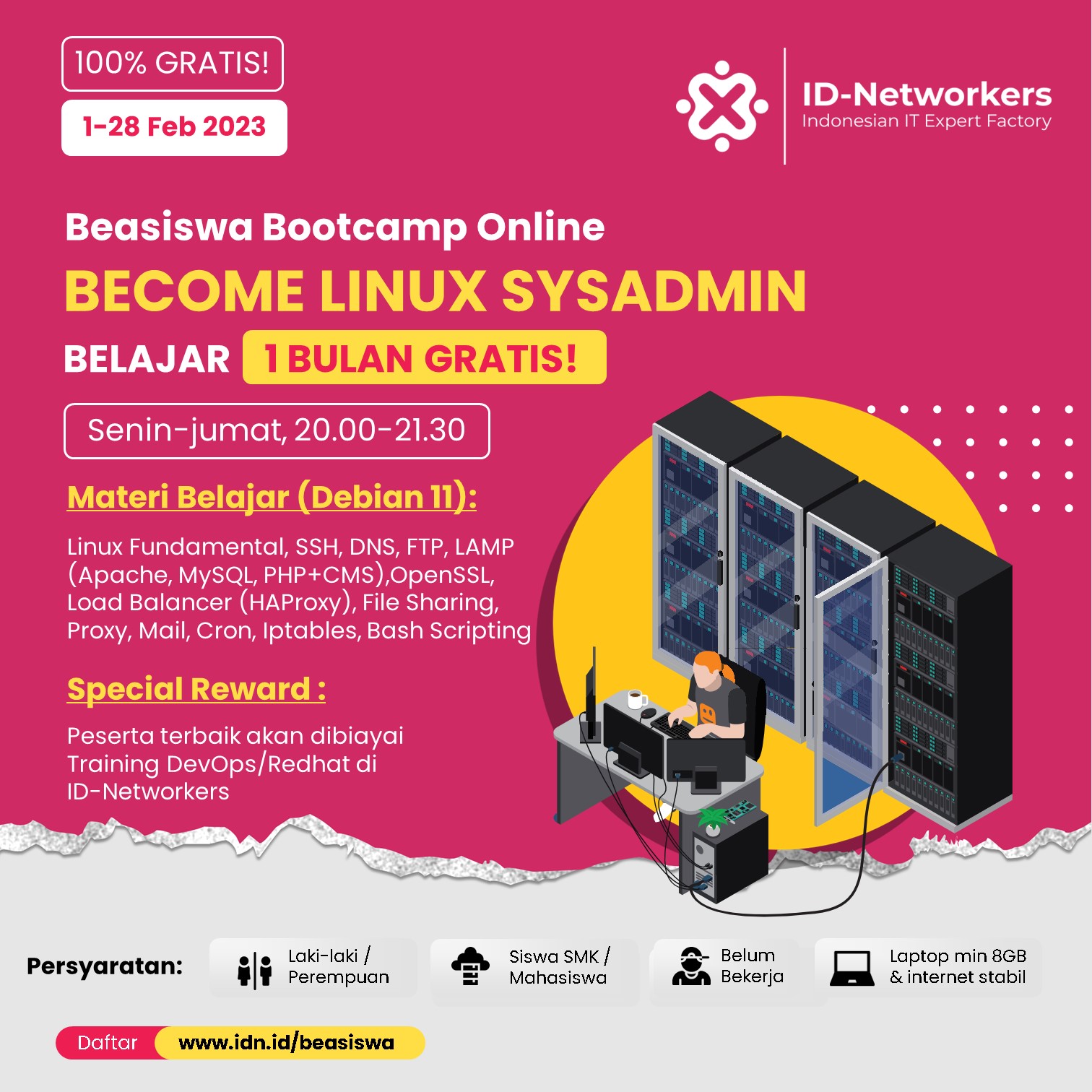 Free Webinar IT Network Programming Sysadmin | ID-Networkers (IDN.ID)