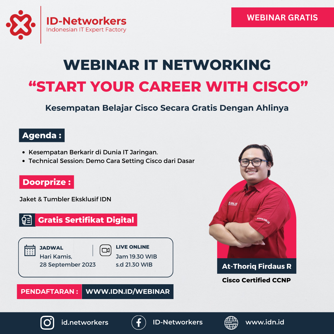 Free Webinar IT Network Programming Sysadmin | ID-Networkers (IDN.ID)