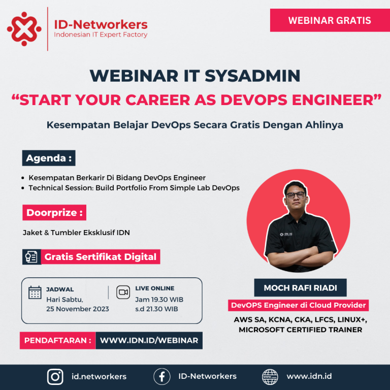 Free Webinar IT Network Programming Sysadmin | ID-Networkers (IDN.ID)