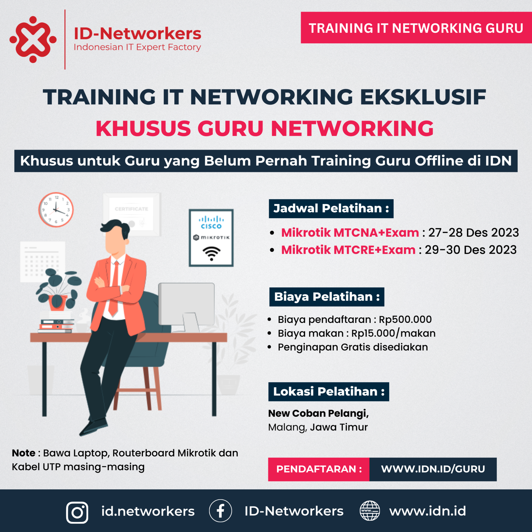 Beasiswa (Khusus Guru/Dosen) | ID-Networkers (IDN.ID)