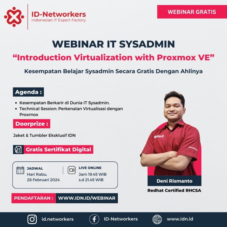 Free Webinar IT Network Programming Sysadmin | ID-Networkers (IDN.ID)
