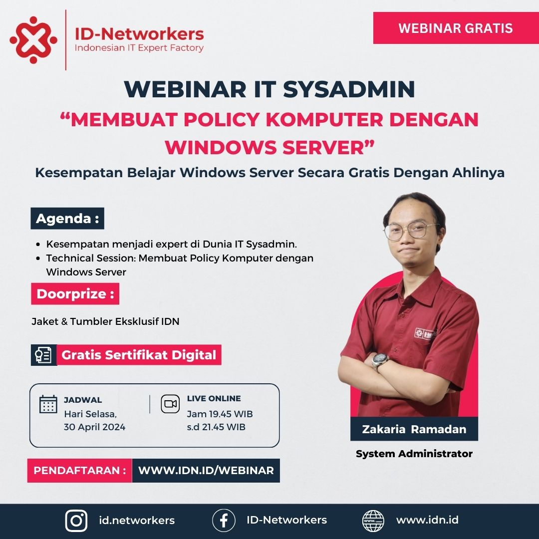 WEBINAR IT Windows | ID-Networkers (IDN.ID)