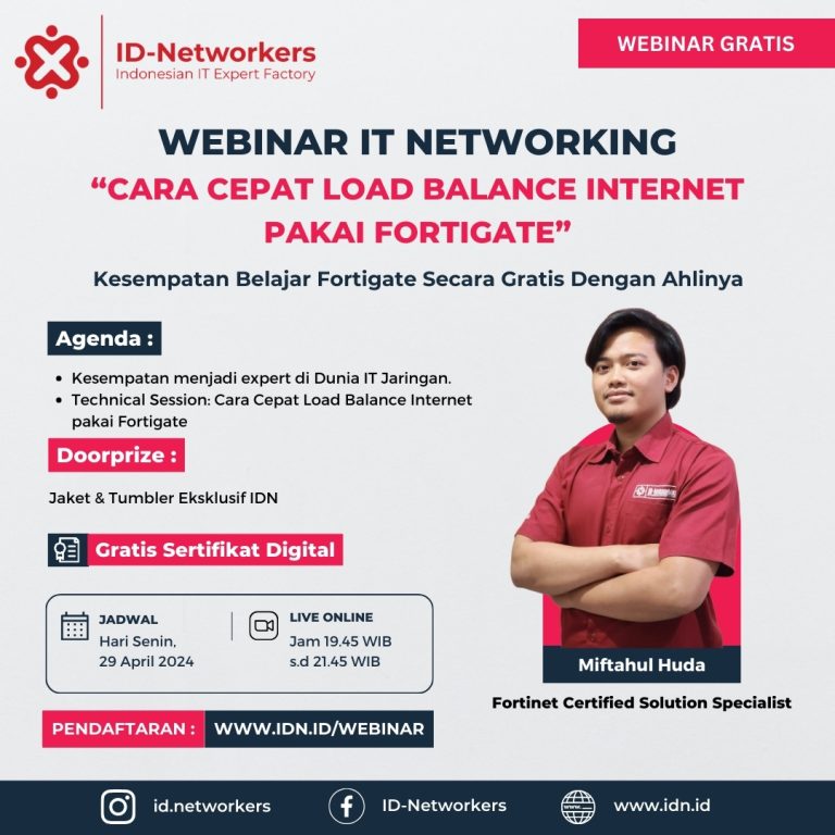 Free Webinar IT Network Programming Sysadmin | ID-Networkers (IDN.ID)