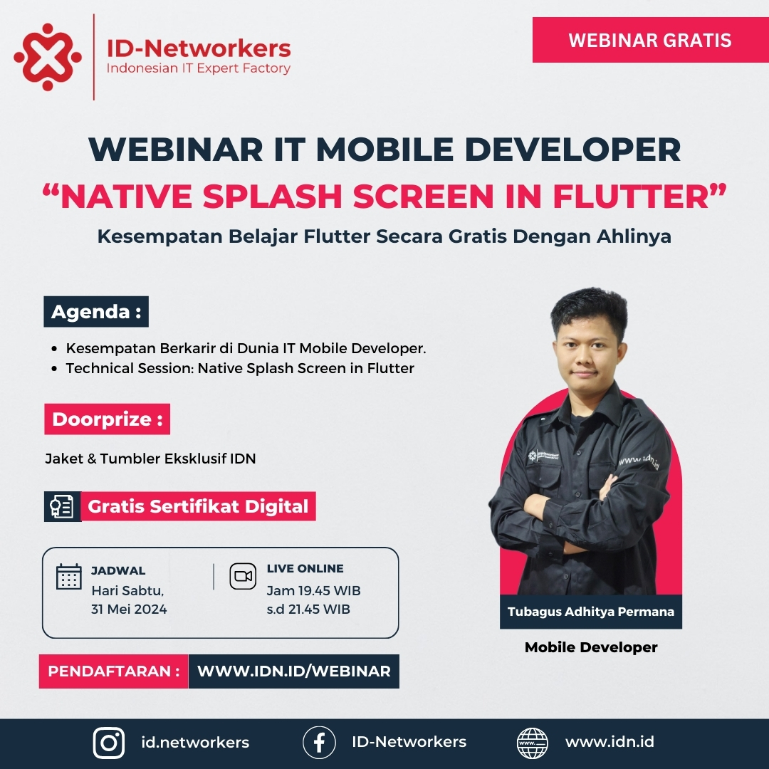 WEBINAR IDN flutter v2 | ID-Networkers (IDN.ID)
