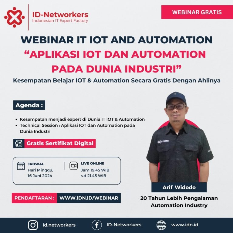 Free Webinar IT Network Programming Sysadmin | ID-Networkers (IDN.ID)