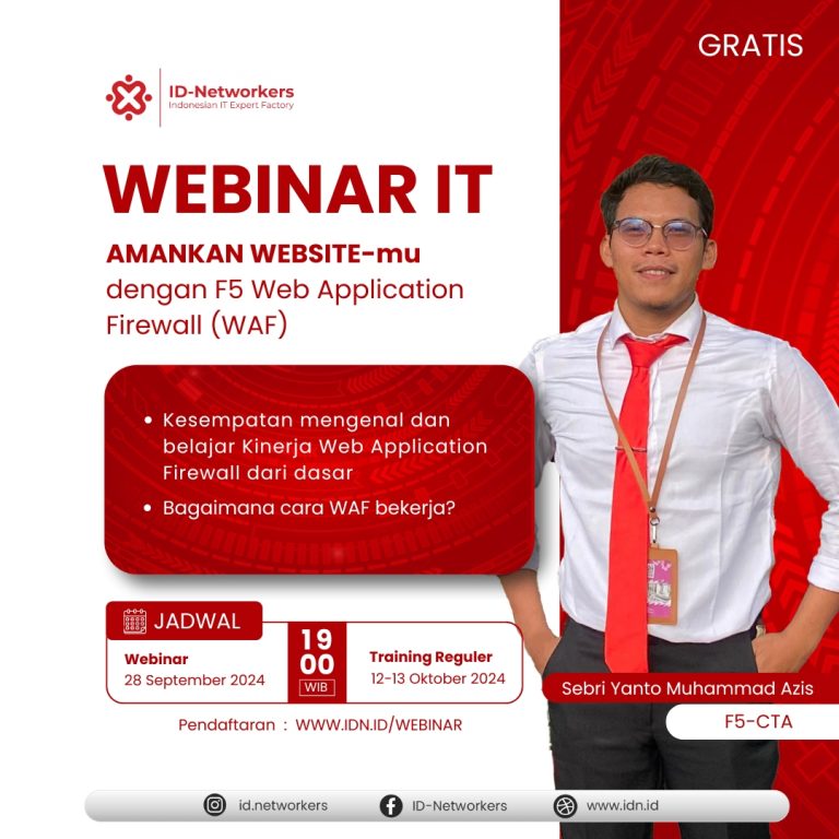 Free Webinar IT Network Programming Sysadmin | ID-Networkers (IDN.ID)