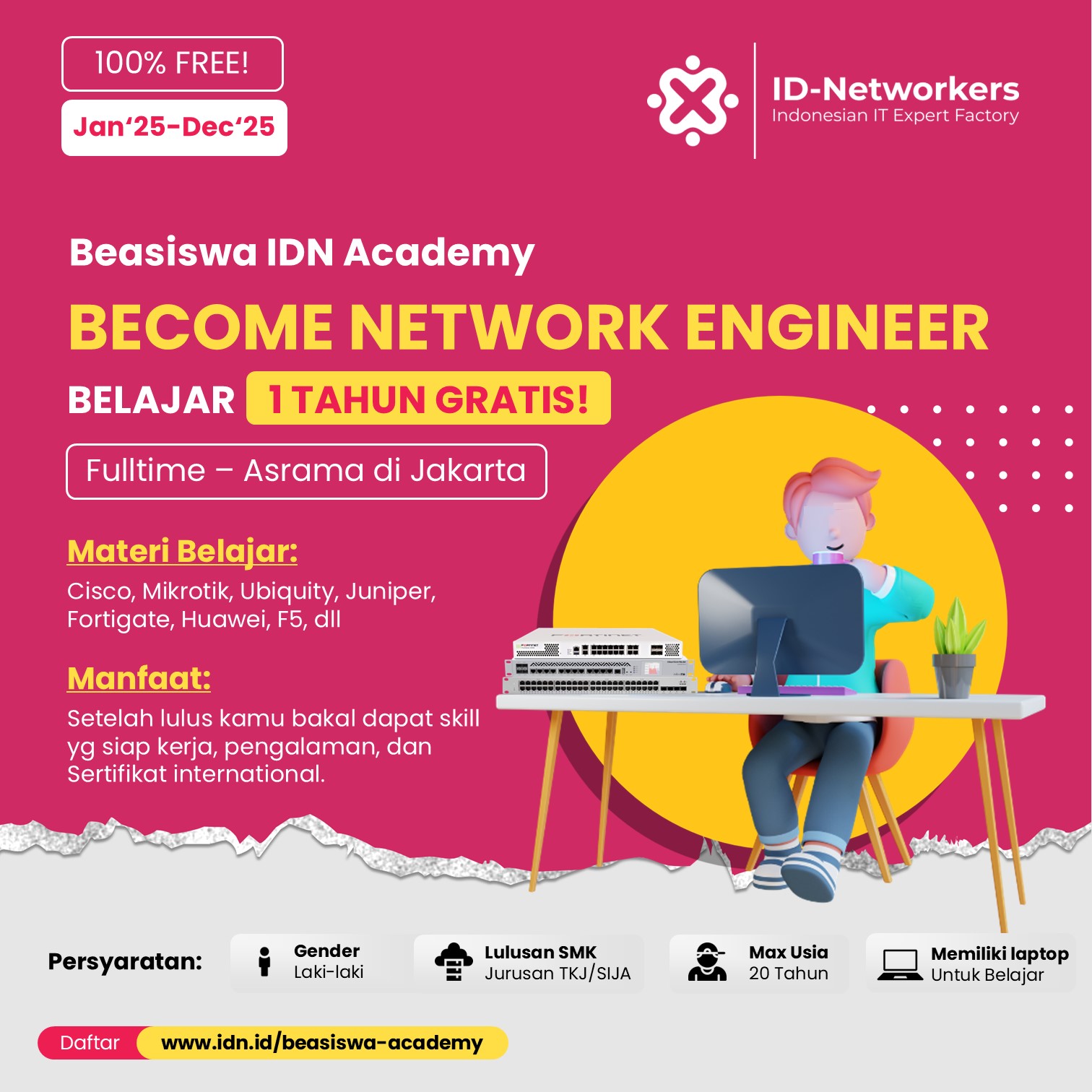Beasiswa IDN Academy | ID-Networkers (IDN.ID)