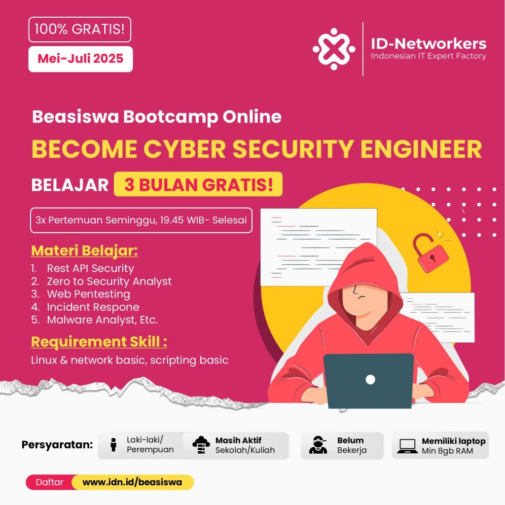 bootcamp online cyber mei 2025 | ID-Networkers (IDN.ID)
