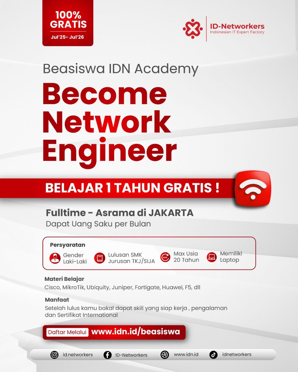 Beasiswa | ID-Networkers (IDN.ID)
