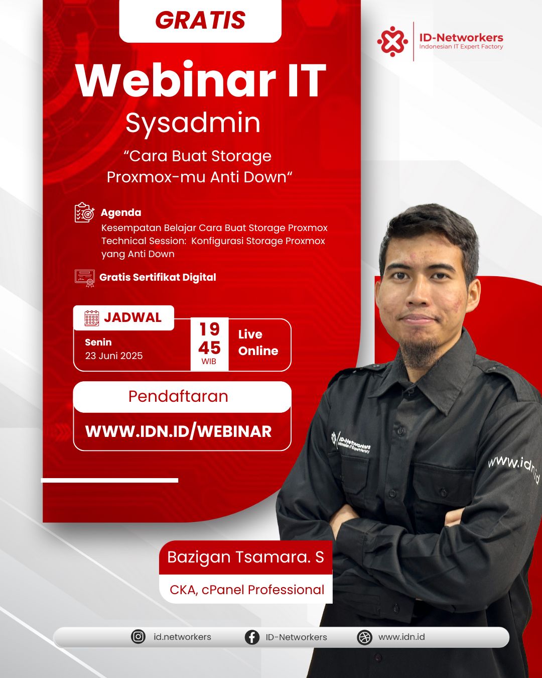 Free Webinar IT Network Programming Sysadmin | ID-Networkers (IDN.ID)