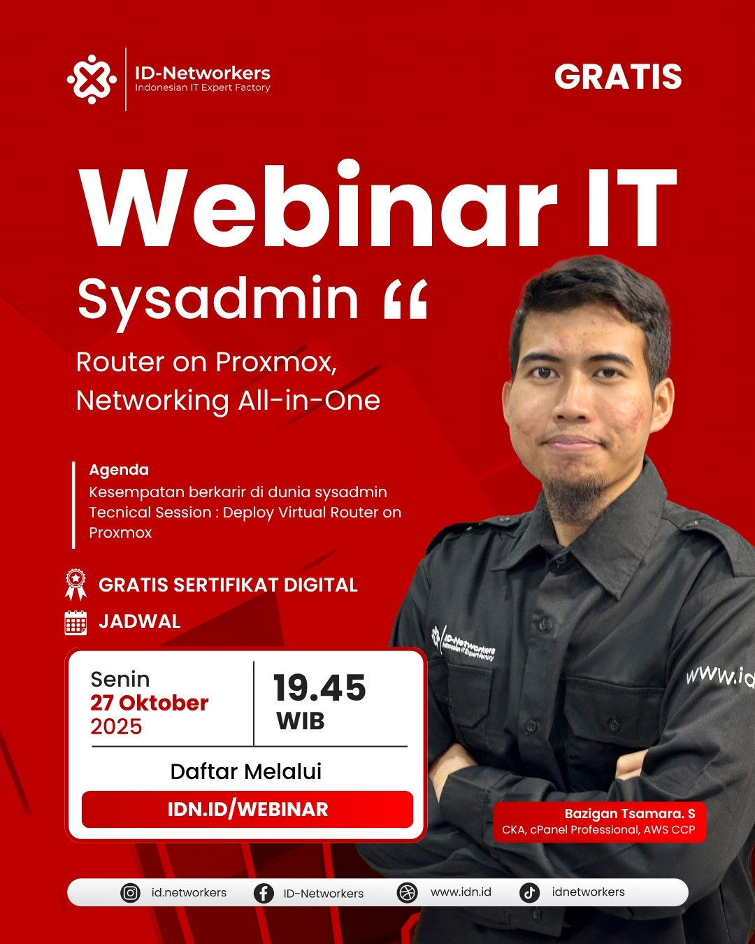 Free Webinar IT Network Programming Sysadmin | ID-Networkers (IDN.ID)